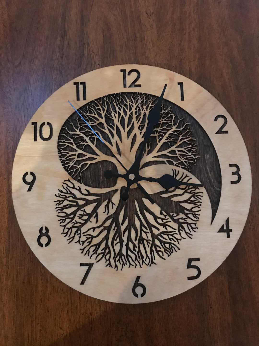 Tree of Life Clock. Laser Cut Wall Clock. Tree of Life Wall Clock ...