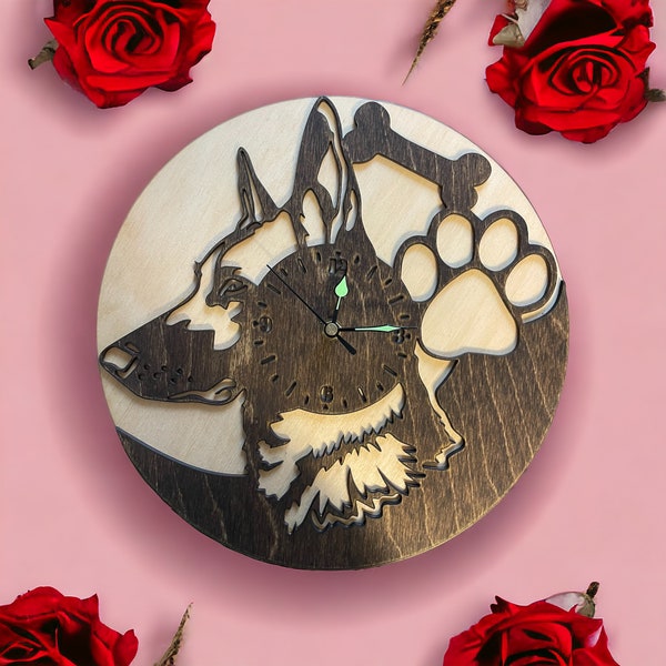 Dog Clock - Etsy