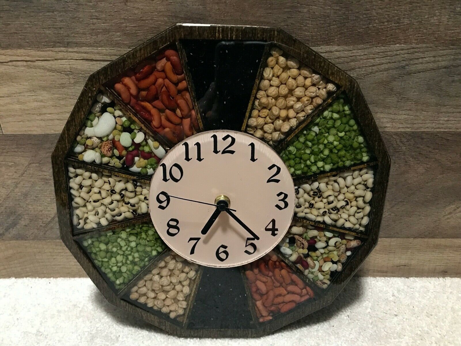 Customizable Epoxy Resin Clock: Farmhouse Decor With Embedded Items - Etsy