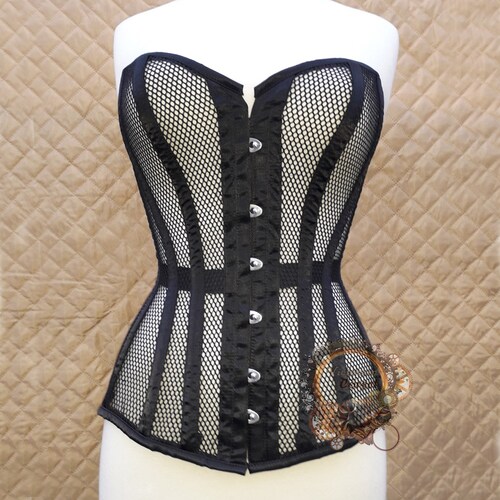 Heavy Duty Steel Boned Underbust Mesh Waist Trainer Vintage | Etsy UK