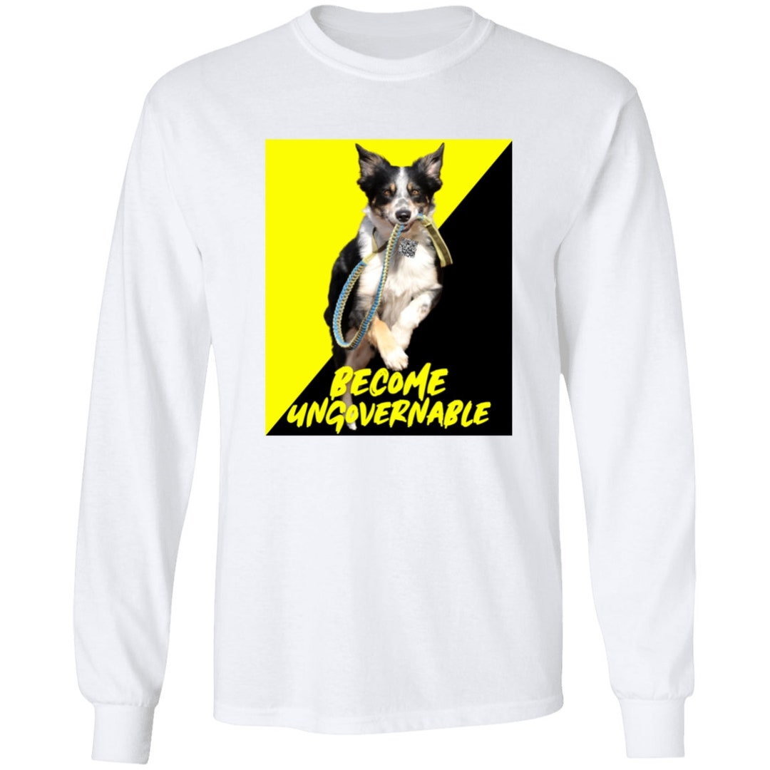 Become Ungovernable Dog Meme Voluntaryist Flag Graphic T-shirt - Etsy