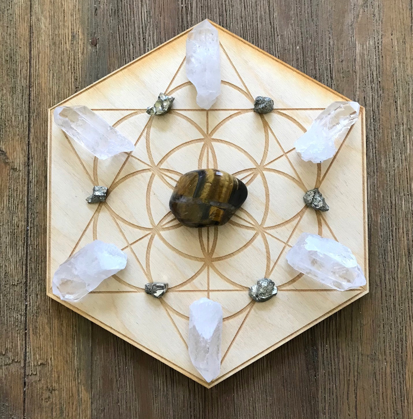 Manifestation and Protection Crystal Grid Kit Seed of Life | Etsy