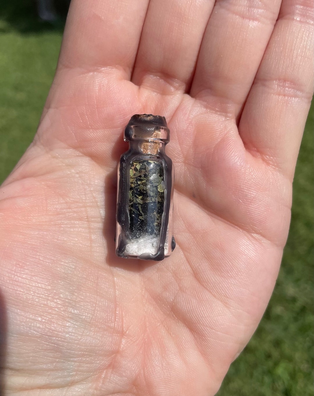 Protection and Negativity Clearing Spell Jar Bottle Witchy Black ...