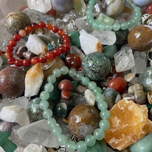 Fairy Crystal Confetti Mystery Lucky Scoop Mushroom Carvings Bracelet ...