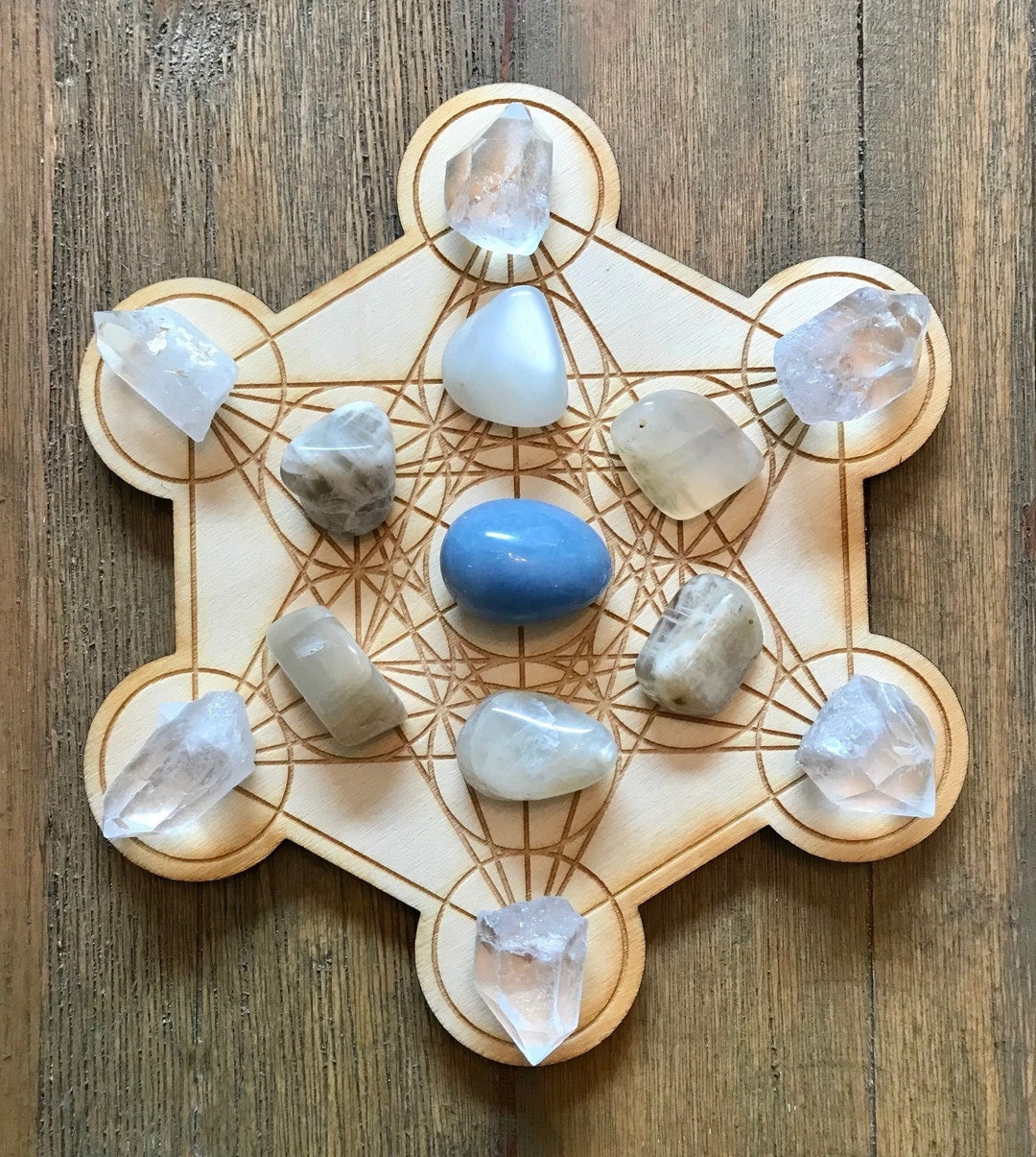 Metatron's Cube Crystal Grid Kit Set for Spiritual Guidance Growth ...