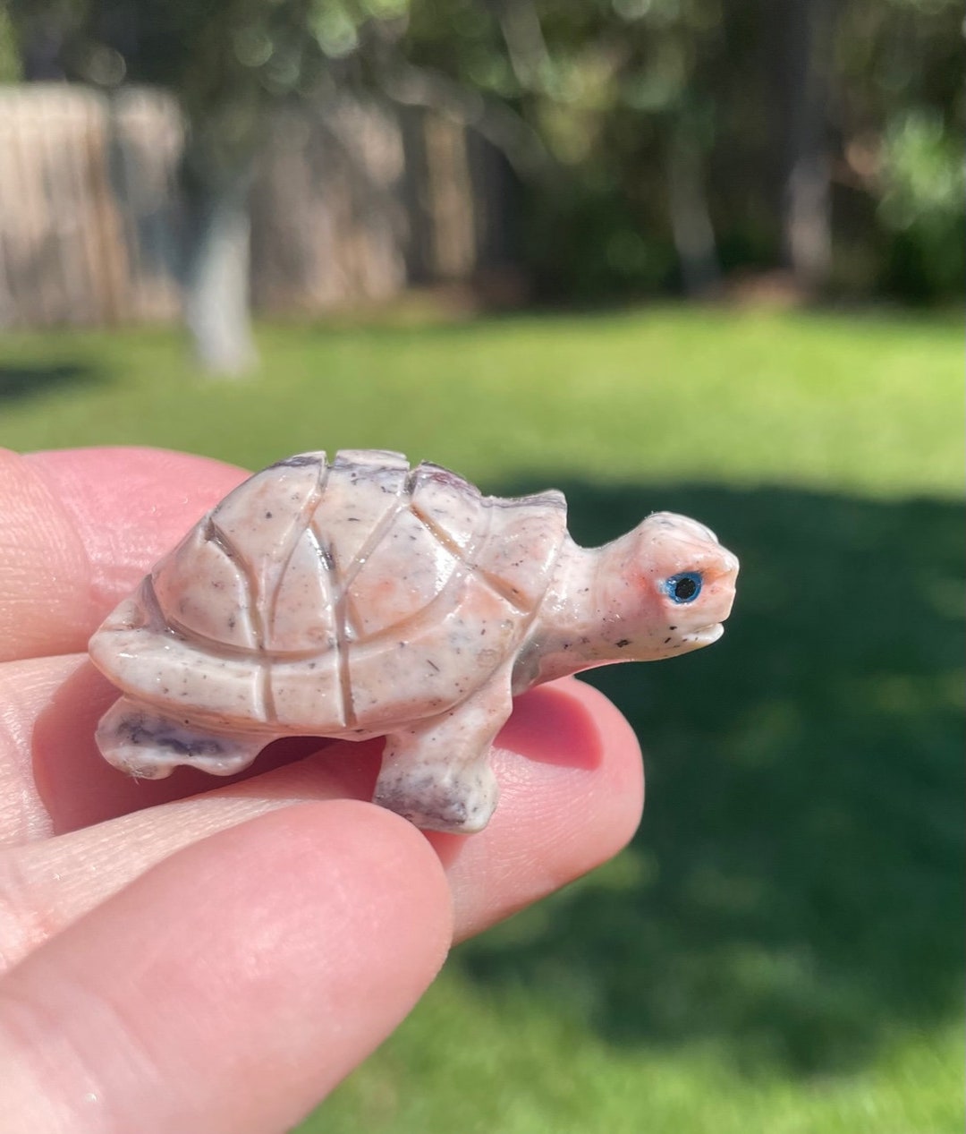 Dolomite Good Fortune Turtle Crystal Carving Reiki Infused - Etsy