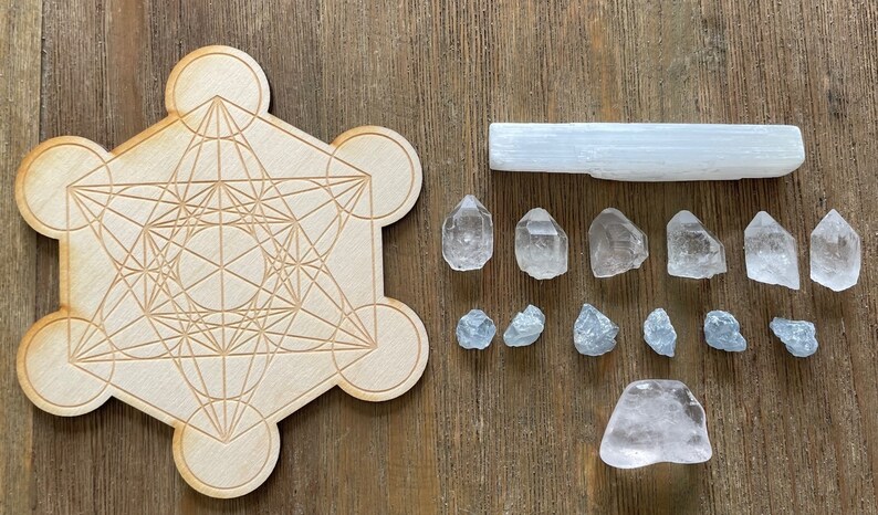 Spirit Ether Element Crystal Grid Kit Spiritual Guidance and Alignment ...