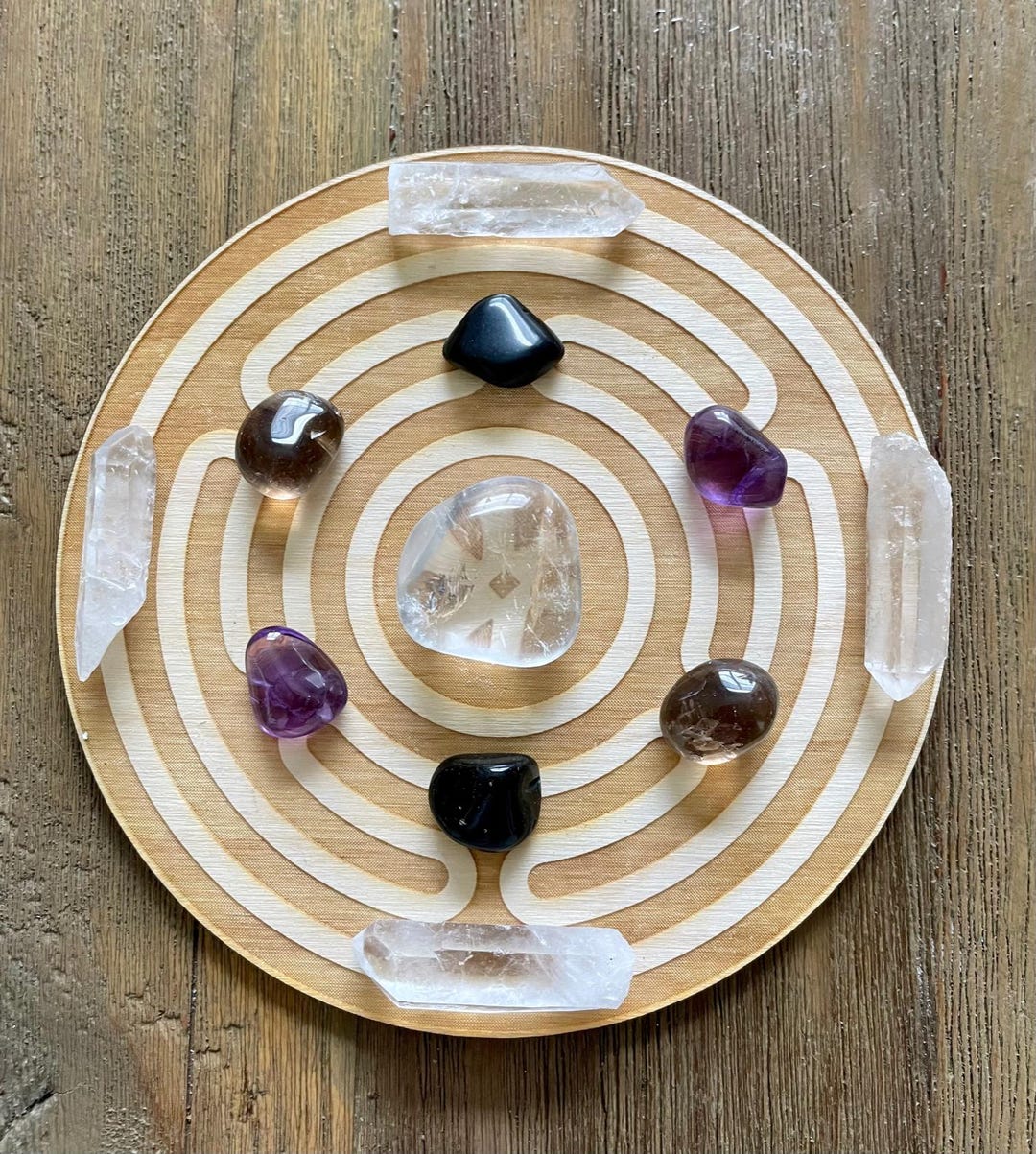 Hecate Goddess Crystal Grid Kit Set Devotion Deity Work Amethyst Smoky ...