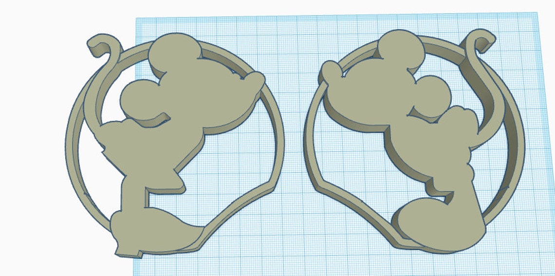 Minnie and Mickey Ears, Digital Download for 3D Printing. .stl File ...