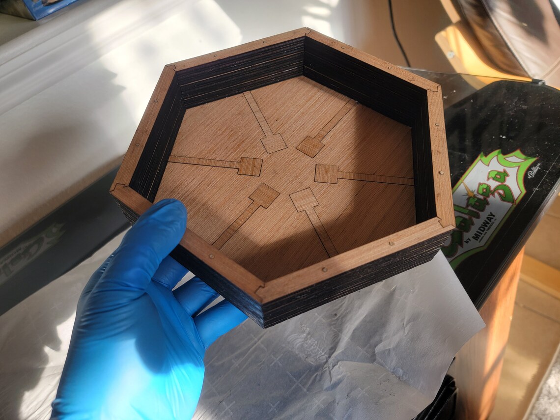 Laser-cut Hex Dice Tray Plans - Etsy