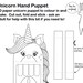 Printable Paper Craft Rabbit Hand Puppet - Etsy