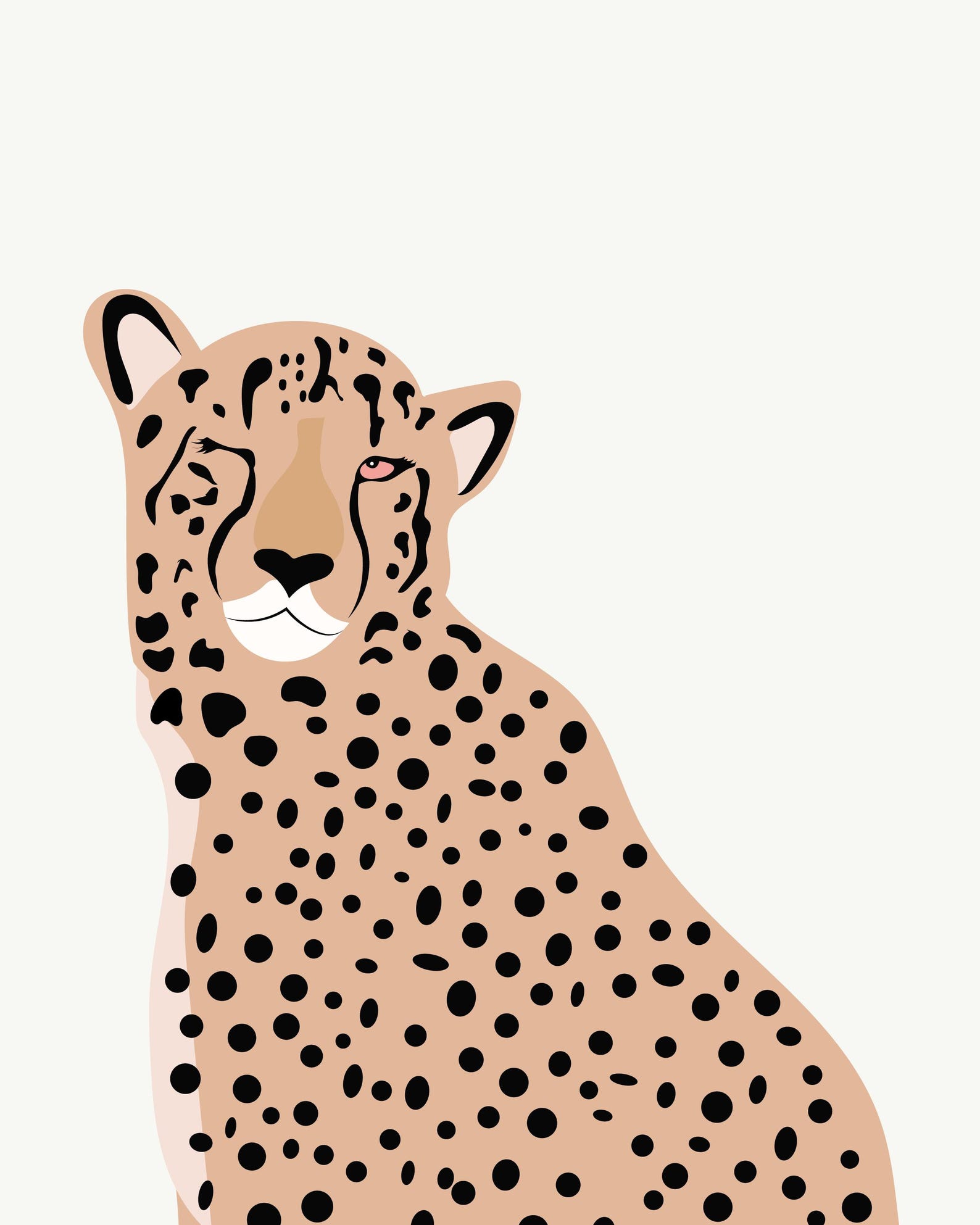 Winking Cheetah Print *new Colors Available! - Etsy