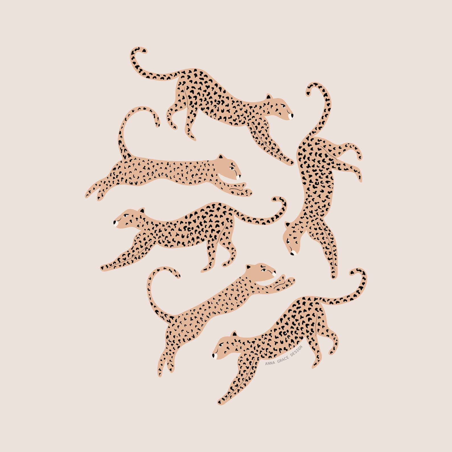 Cheetah Pattern Print | Etsy