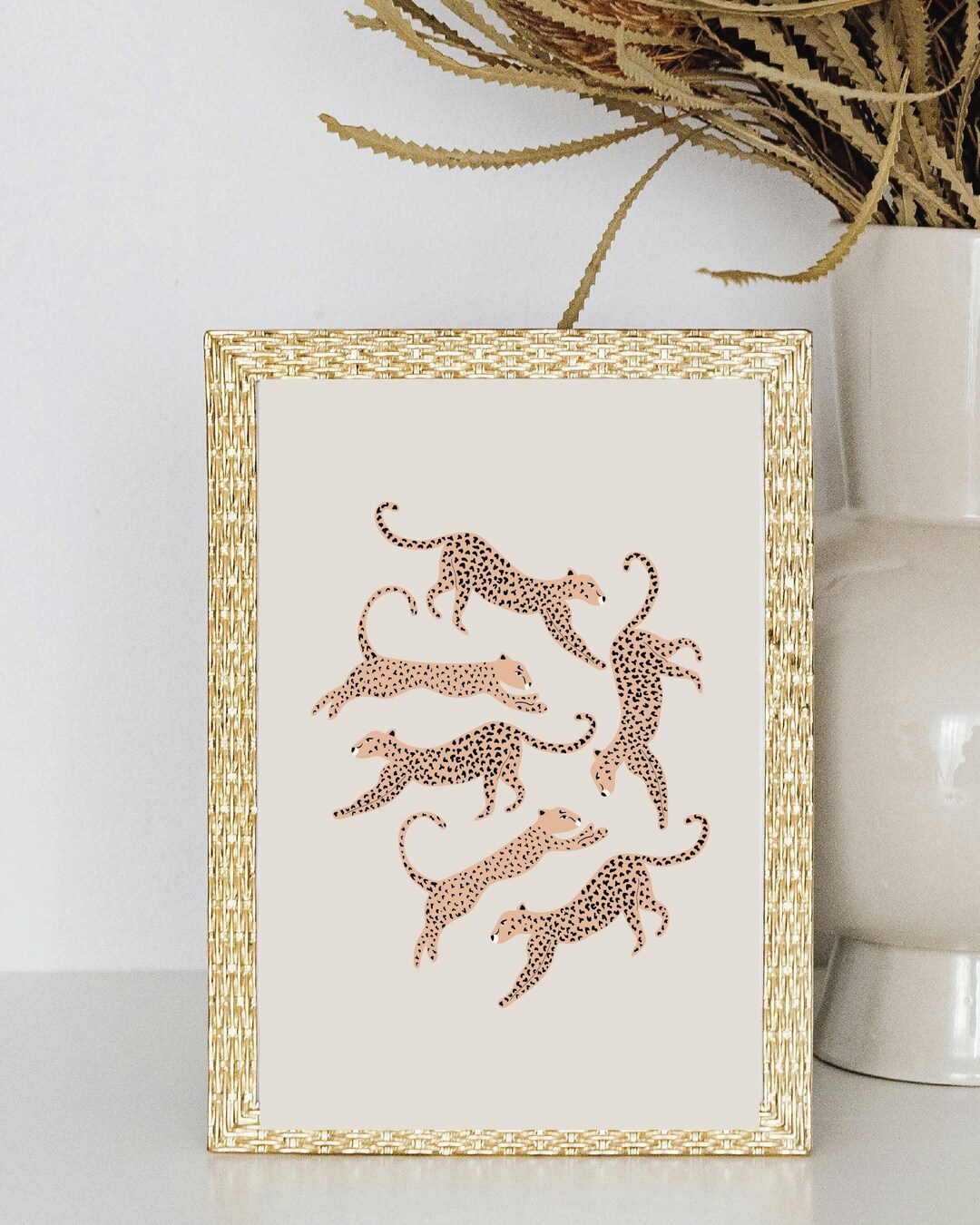 Leaping Leopards *new Colors Available! - Etsy
