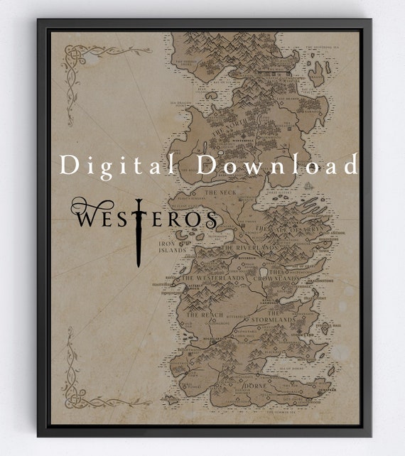 Westeros Map Wallpaper 1920x1080