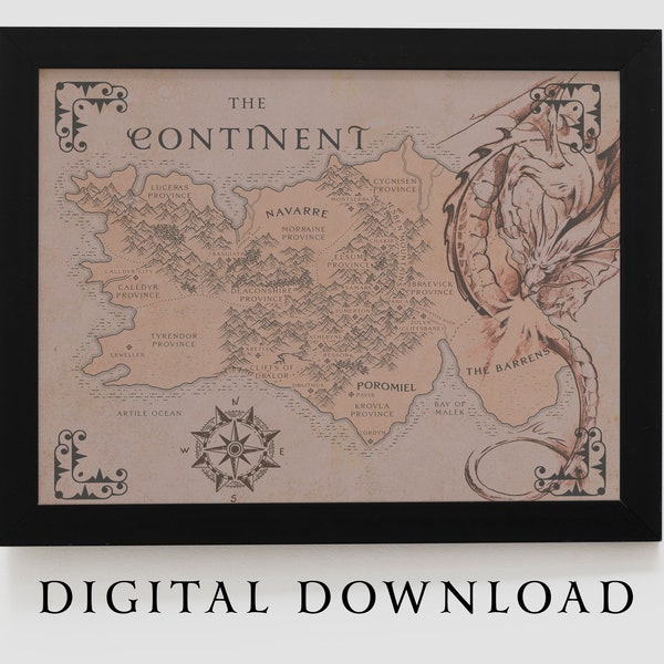 Fourth Wing Map - Up to 50& Off - Etsy