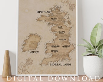 Map of Prythian - Etsy