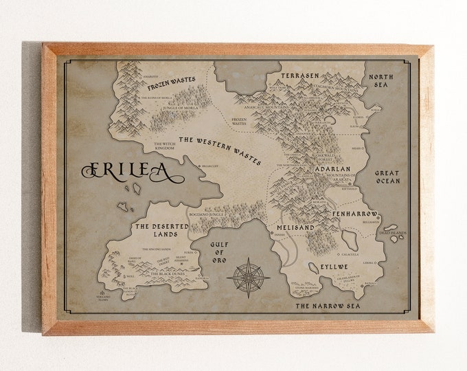 Powerless / Reckless Map of Ilya - Coffee Stained - 8x10in - Etsy
