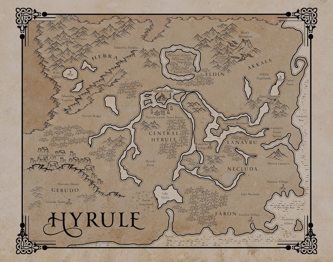 Custom Fantasy Book or Roleplaying Map - Etsy