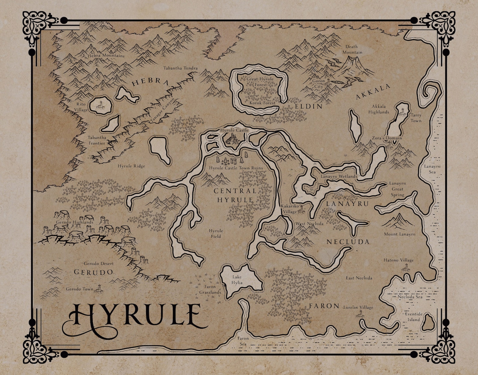 Custom Fantasy Book or Roleplaying Map - Etsy