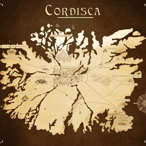 Custom Fantasy Book or Roleplaying Map - Etsy
