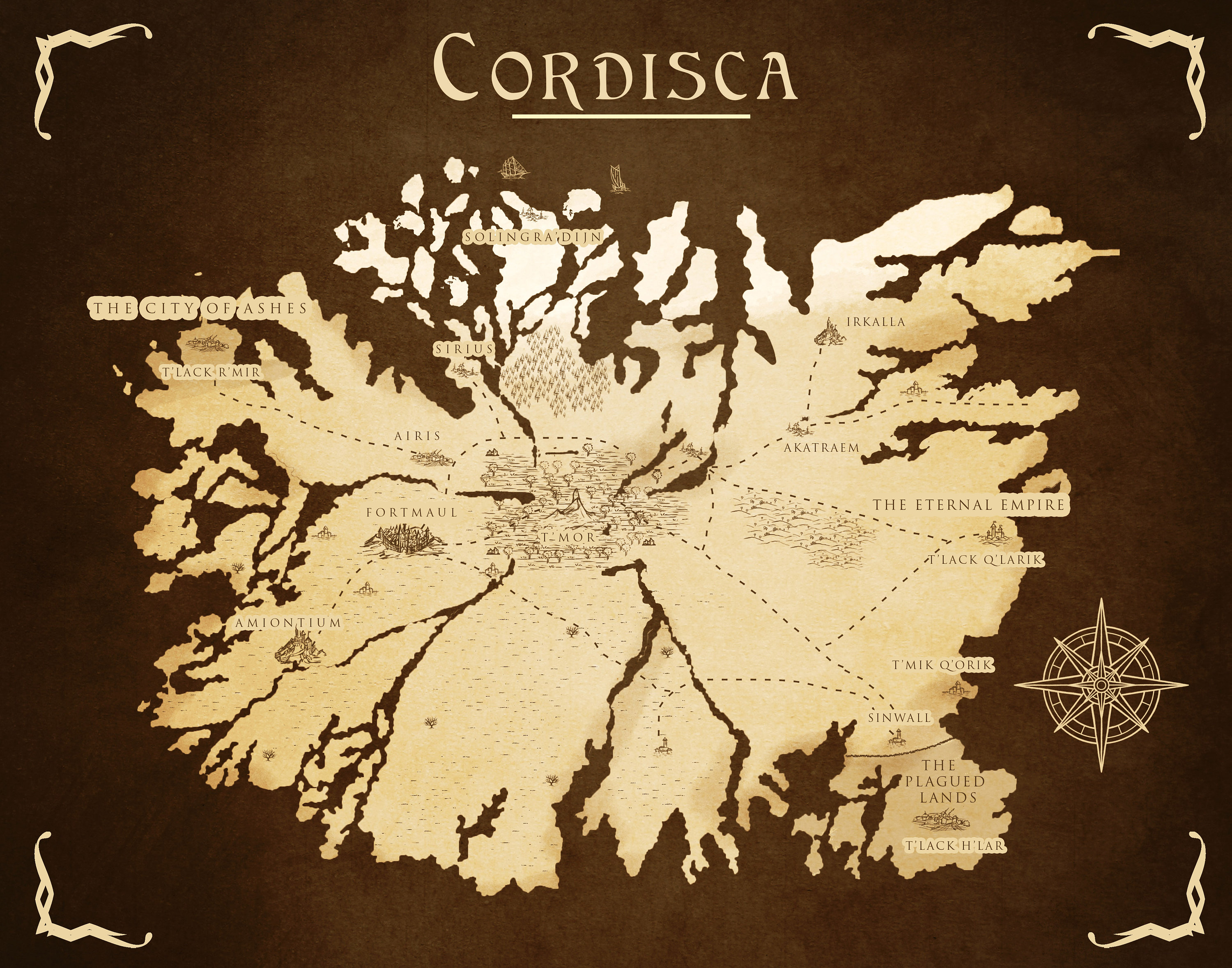 Custom Fantasy Book or Roleplaying Map - Etsy