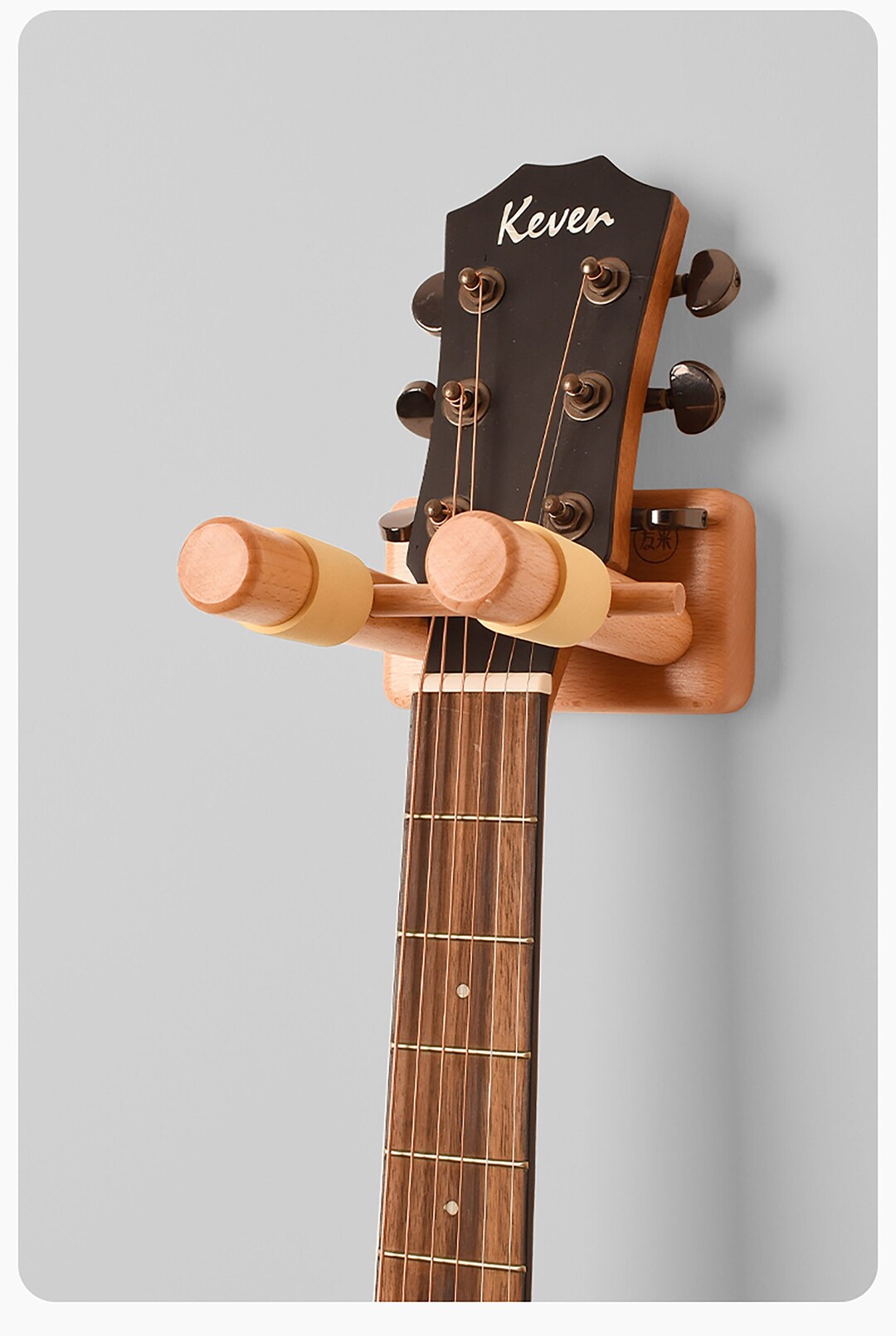 Wood No-punch Guitar Hook, Wooden Guitar Wall Rack, Ukulele Stand ...