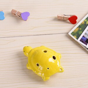 6 Hole Ocarina, Cute Turtle Shaped Pottery Flute, Handmade Ocarina ...