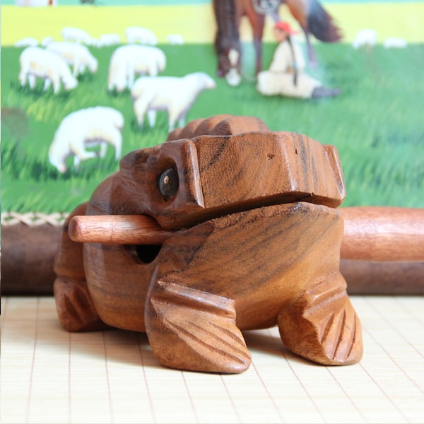 Wooden Frog - Etsy