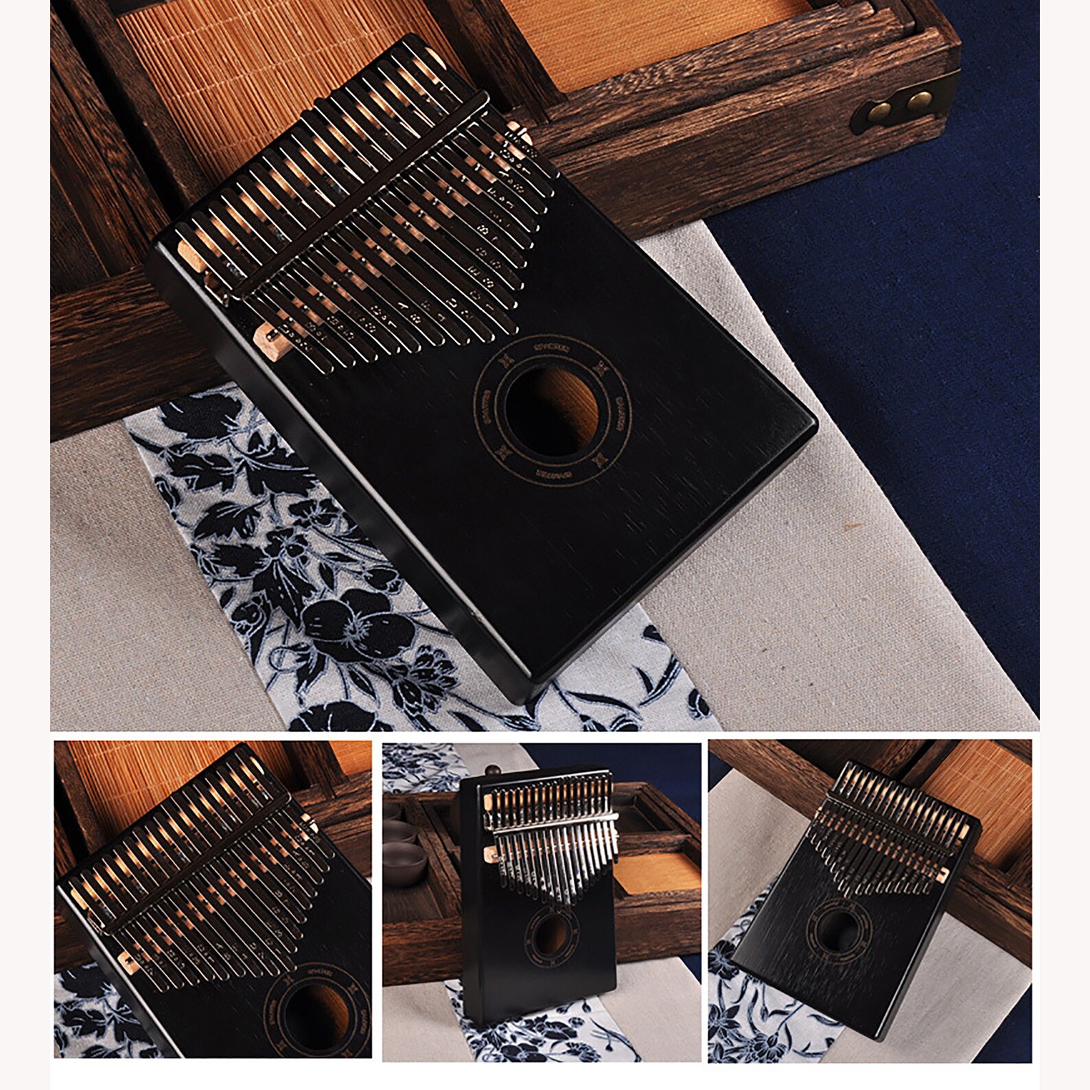 17 Keys Kalimba Walnut Wood Thumb Piano Play with Guitar | Etsy