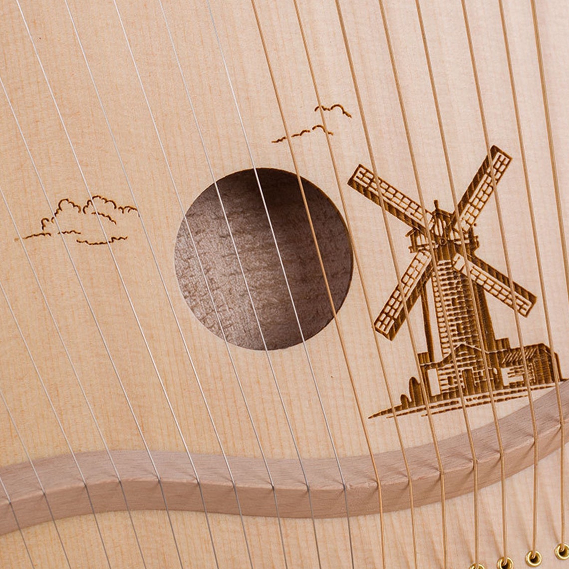 Pink Lyrelyre Harpwooden Harp19 String Lyre Harphandmade - Etsy