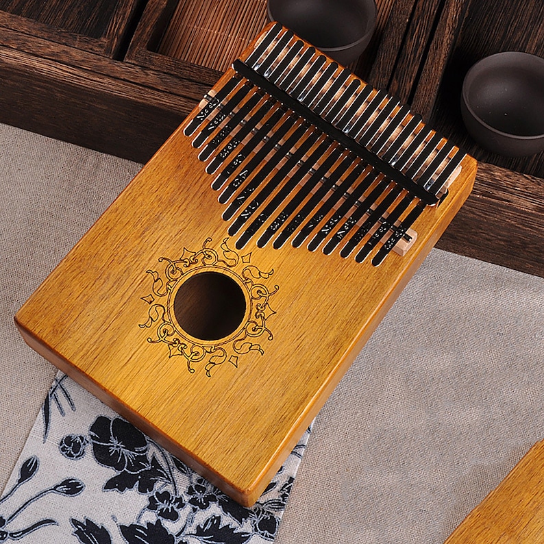 17 Keys Kalimba Walnut Wood Thumb Piano Play With Guitar - Etsy