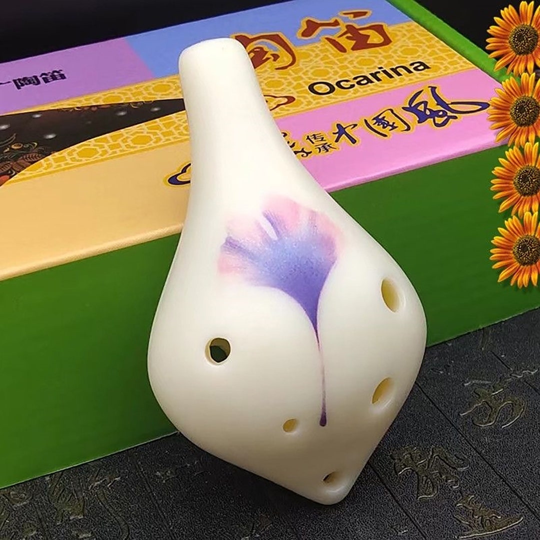 Ginkgo Leaf Resin Ocarina, 6 Hole Ocarina, Beginner Ocarina, Alto C Key ...