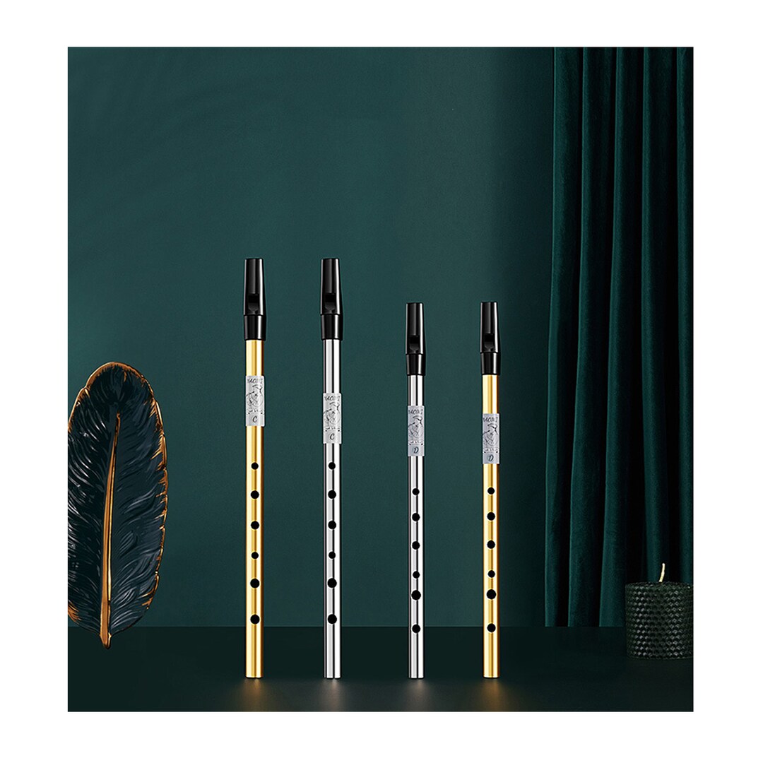 Metal Six-hole Recorder, Short Flute, Small Flute, Portable Six-hole ...