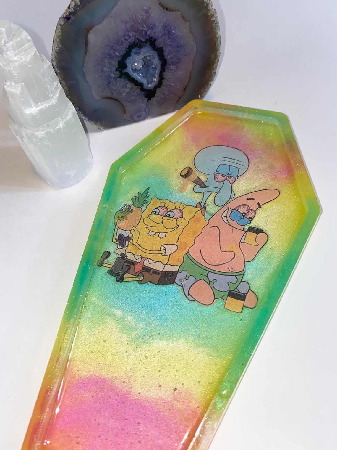 SpongeBob Coffin Tray | Etsy