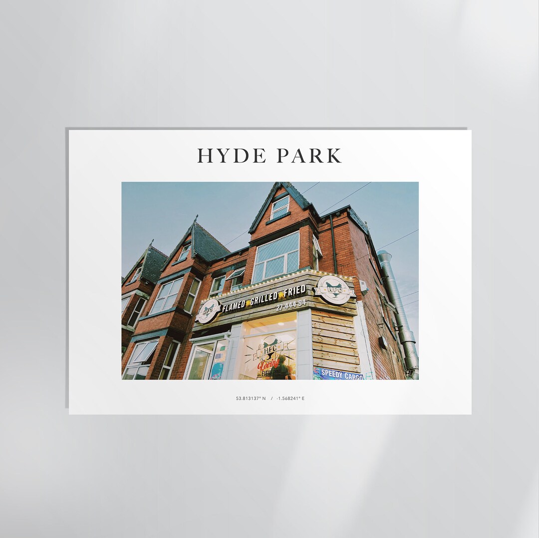 HFC Hyde Park, Leeds Photography Print Graduation Gift University Gift ...