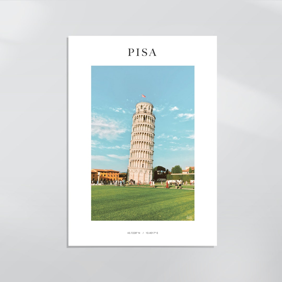 Leaning Tower of Pisa Pisa Photography Print / Poster - Etsy