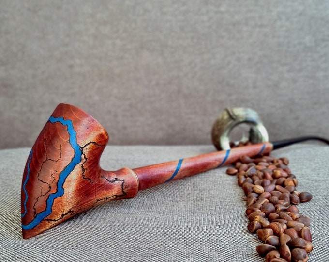Long Pipe Wood Tobacco Pipe Smoking Pipe Churchwarden Pipe - Etsy