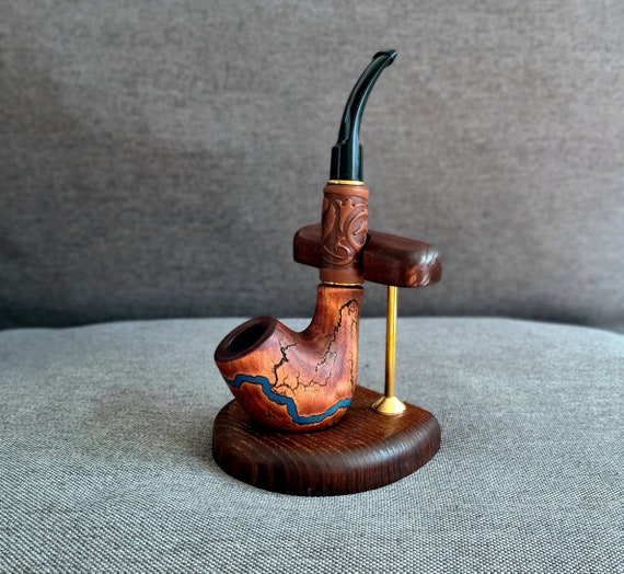 Holder for Tobacco Smoking Pipes Wood Pipe Stand Holder for - Etsy