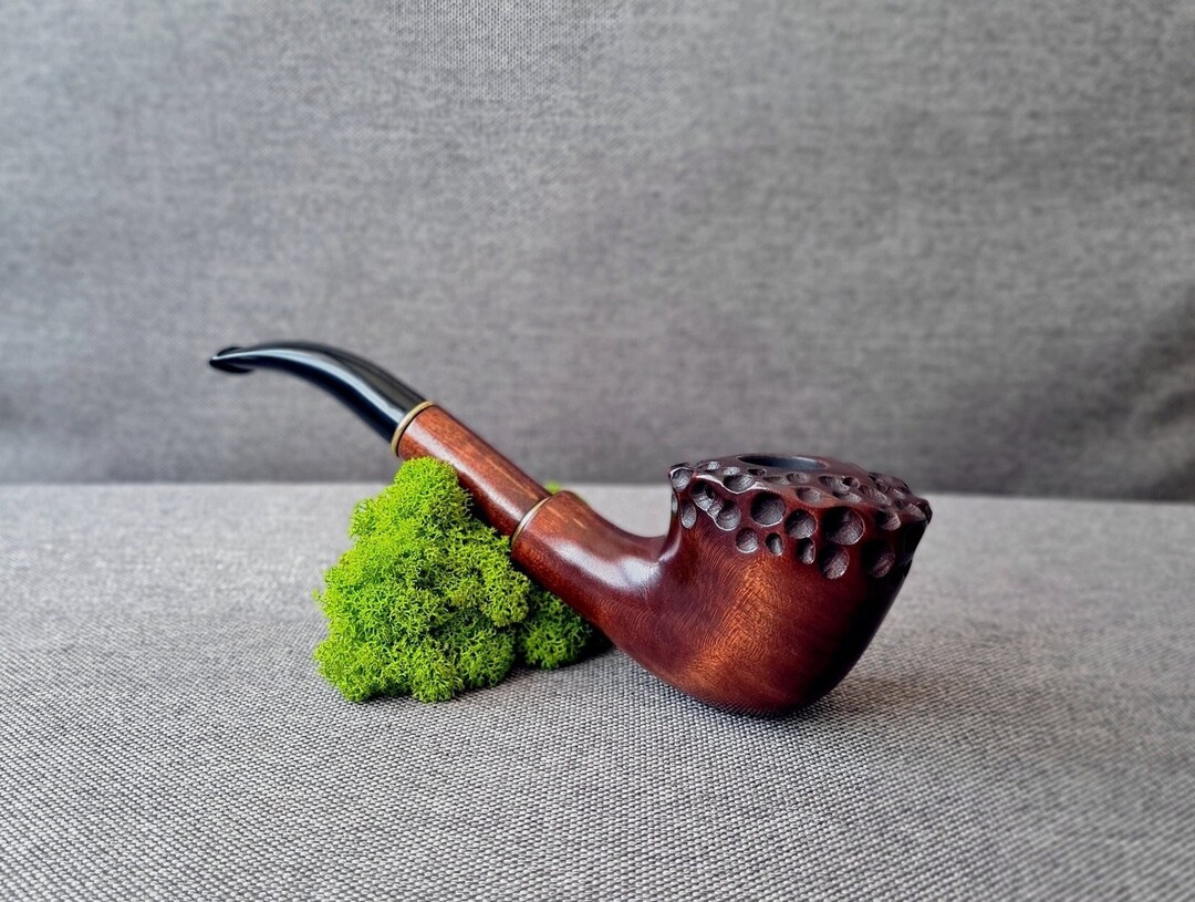 Smoking Pipe - Wooden Pipe - Tobacco Pipe With Filter 9 Mm - Handmade ...