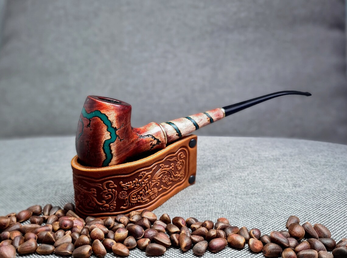 Long Pipe Wood Tobacco Pipe Smoking Pipe Churchwarden Pipe | Etsy