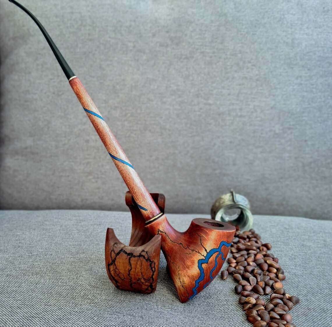Long Pipe Wood Tobacco Pipe Smoking Pipe Churchwarden Pipe | Etsy
