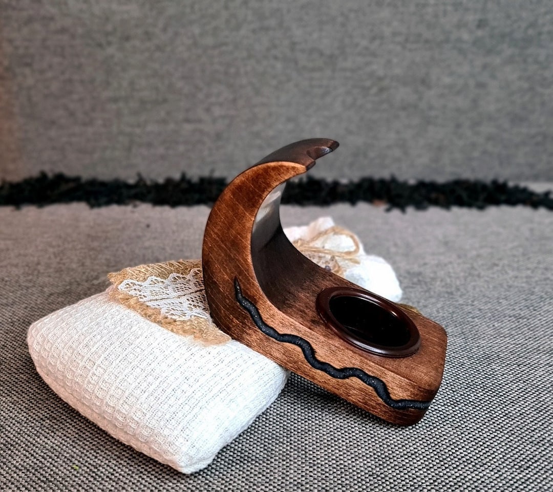 Smoking Pipe Holder - Handmade Pipe Rack - Wooden Tobacco Pipe Stand ...