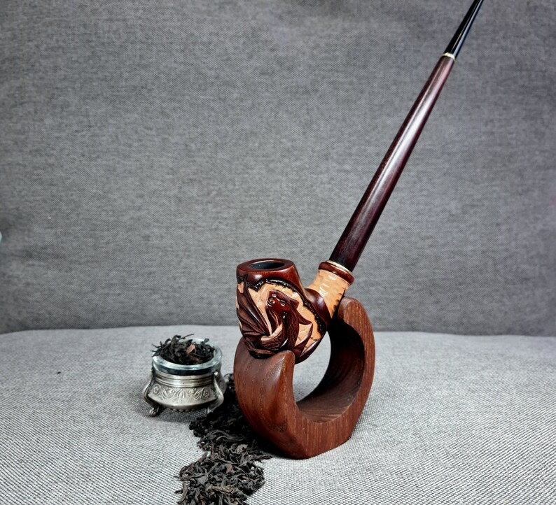 Smoking Pipe Dragon Long Pipes Tobacco Pipes Christmas Gift | Etsy