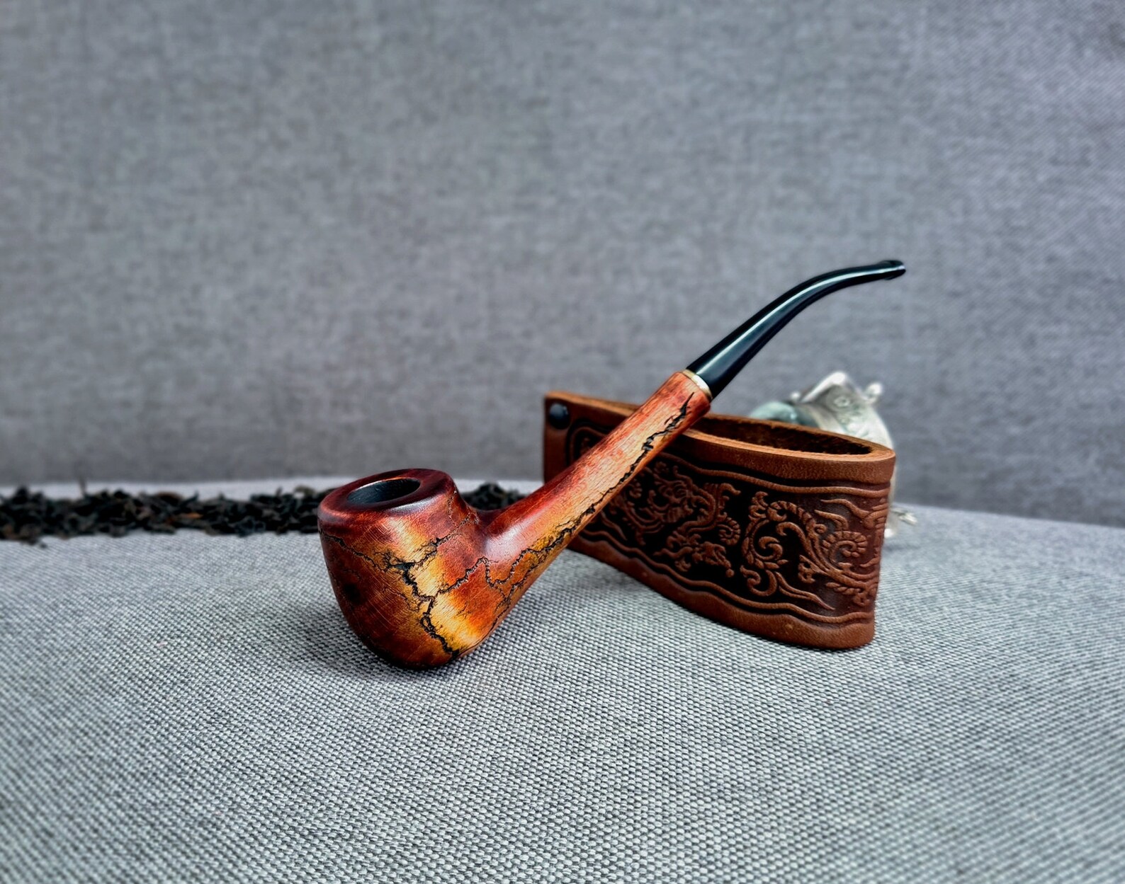 Wood Smoking Pipe Tobacco Pipes Gift for Smokers Wood Tobacco Bowl Pipe ...