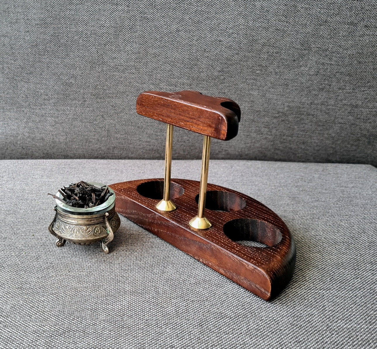 Holder for 3 Smoking Pipes Wood Pipe Stand Holder for - Etsy