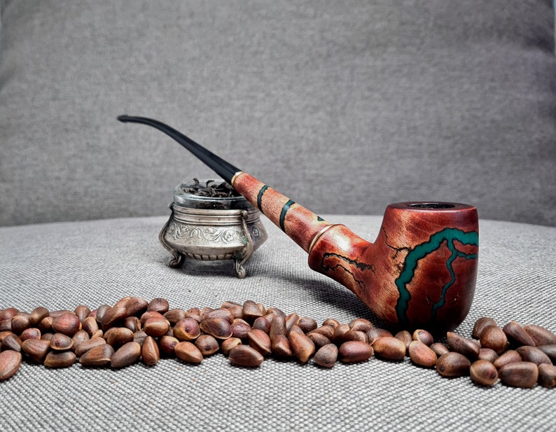 Long Pipe Wood Tobacco Pipe Smoking Pipe Churchwarden Pipe | Etsy