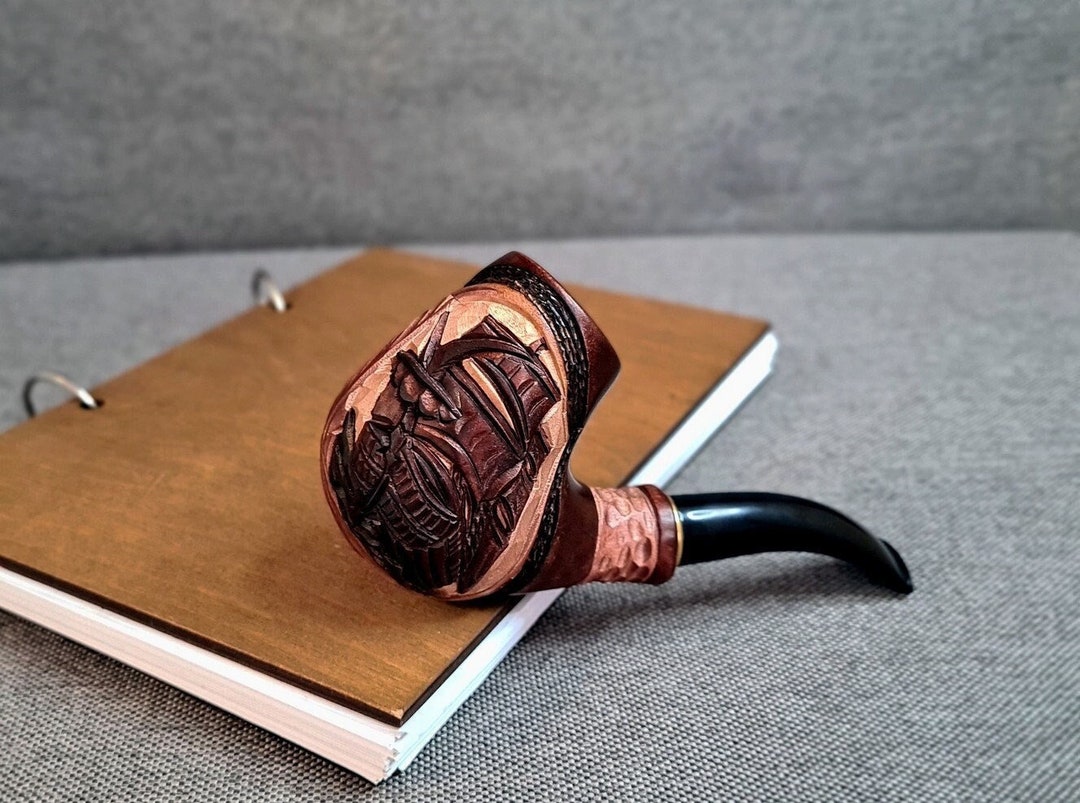Smoking Pipe Ship Wood Tobacco Pipe Gift for Smokers Christmas Gift ...