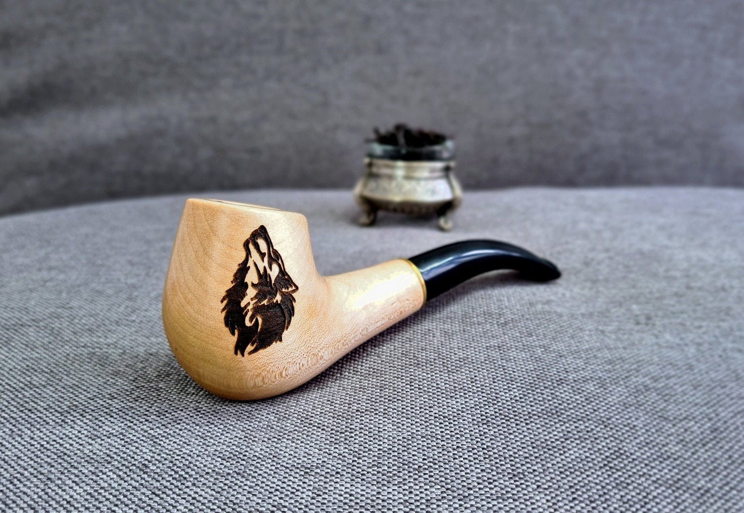 Smoking Pipe wolf Wood Tobacco Pipes Tobacco Bowl - Etsy Denmark