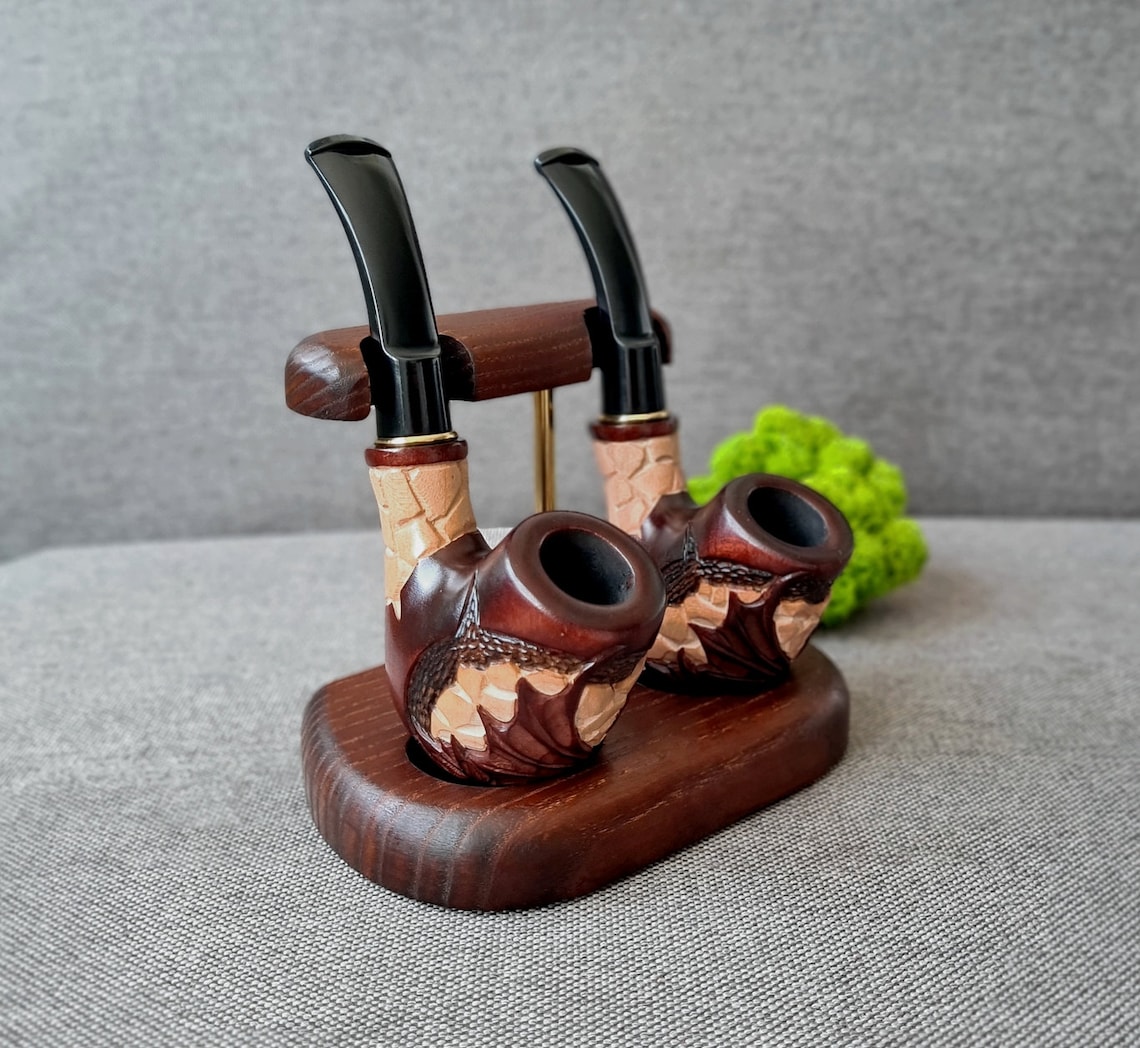 Holder for Tobacco Smoking Pipes Wood Pipe Stand Holder for - Etsy